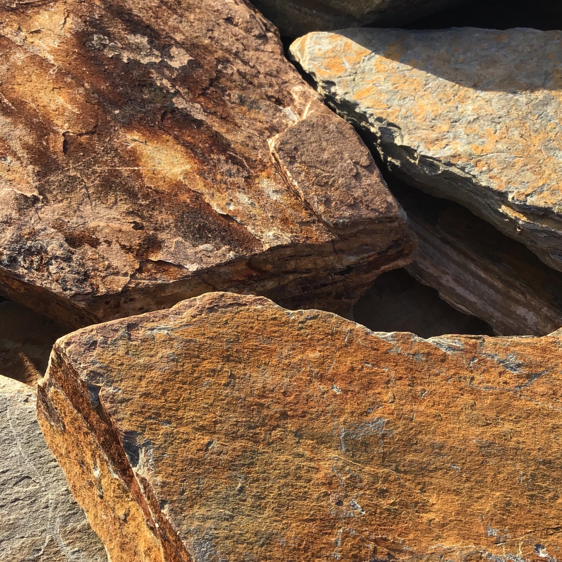 Mountain Mist Round Flagstone Pallet | Alex Pinestraw & Mulch, LLC