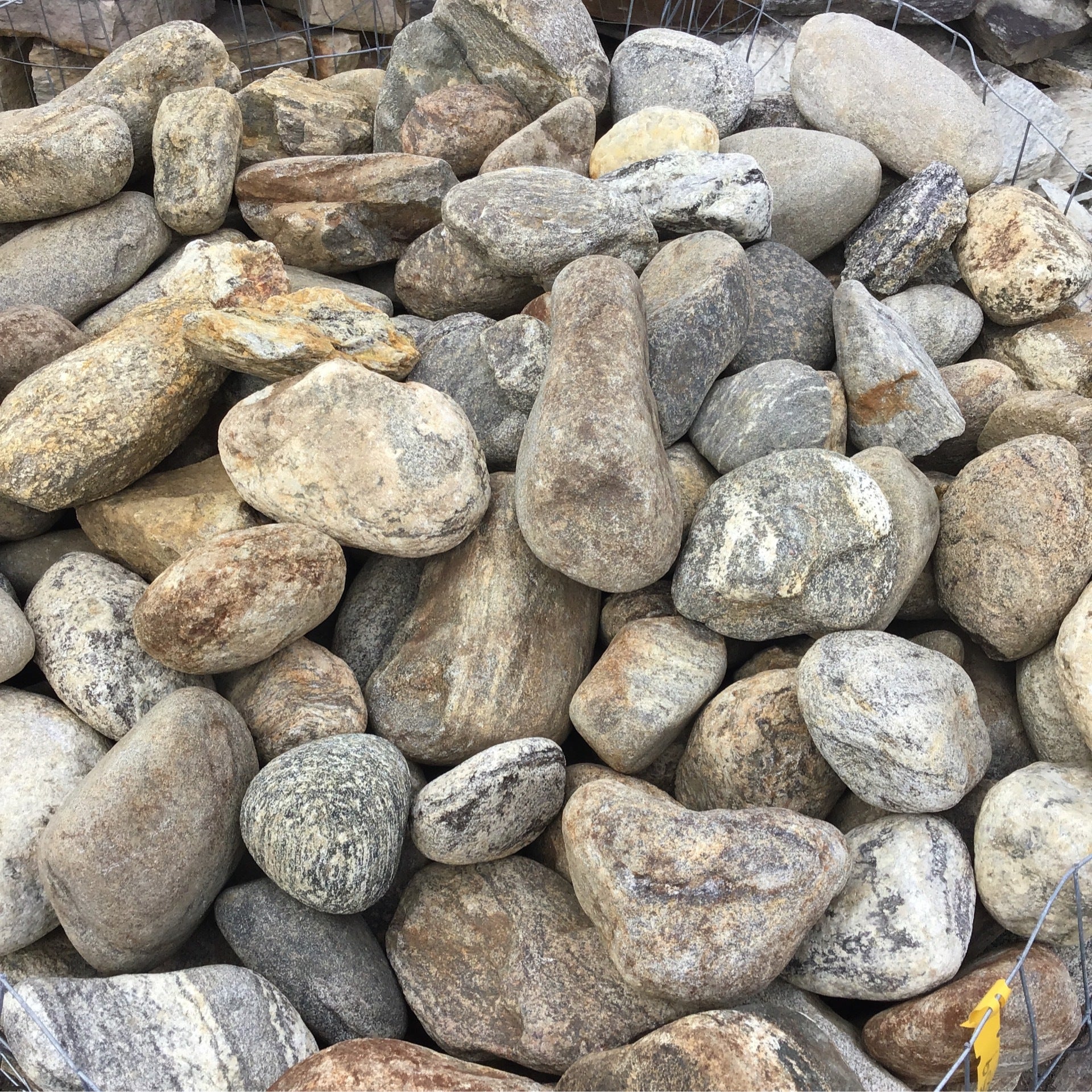 Cane River Medium Rock Mix Pallets | Alex Pinestraw & Mulch, LLC